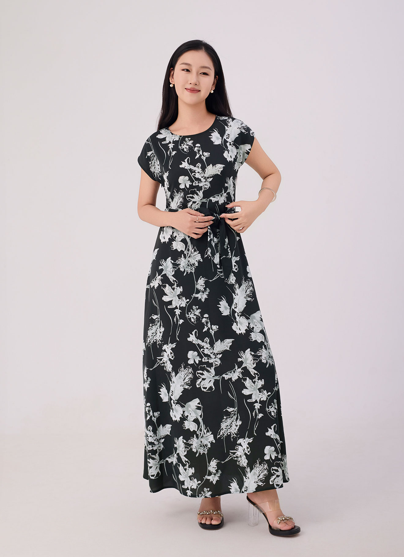 Floral Printed Dress | Escort